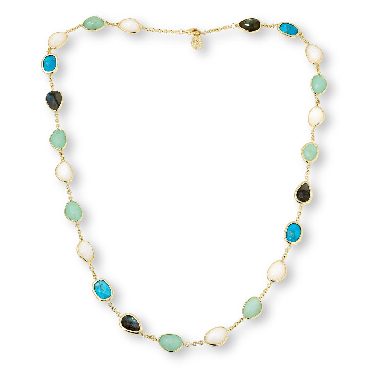 Connie Craig Carroll Jewelry Aspen Multigemstone Bead Station Necklace ...