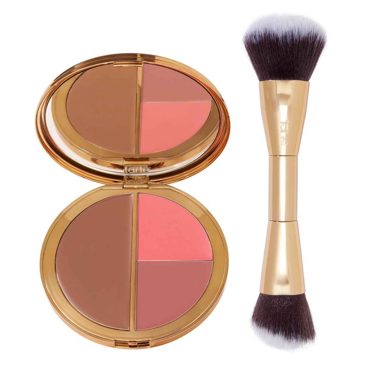 tarte Park Avenue Princess Cream Cheek Palette & Brush Set | HSN