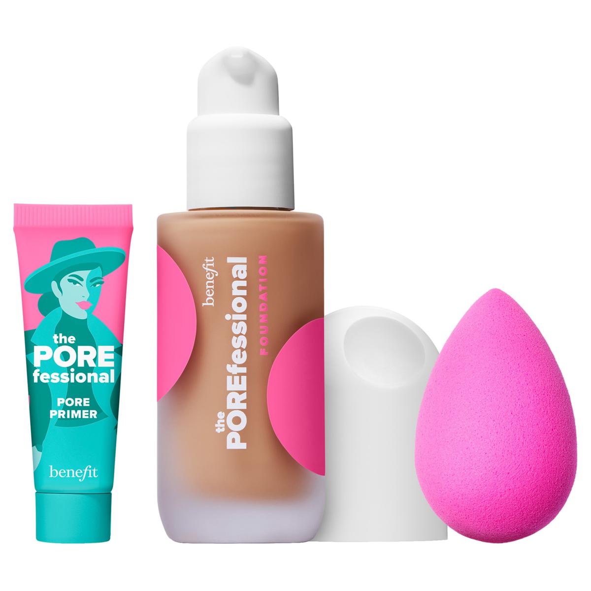 Benefit Cosmetics POREfessional Foundation & Primer Set w/ Sponge | HSN