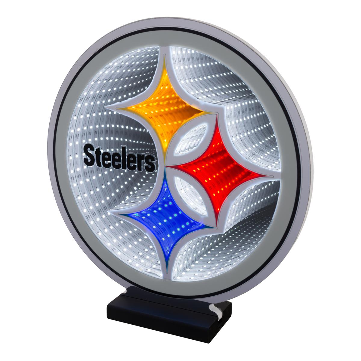 Officially Licensed NFL LED Logo Infinity Light - Steelers - 23659509 | HSN