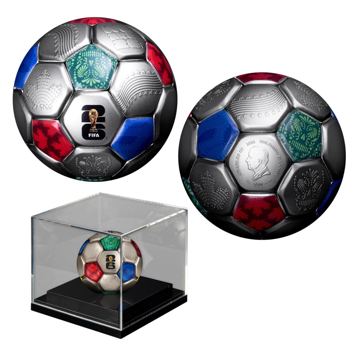 2026 LE 2026 FIFA World Cup 3 oz. Spherical $10 Silver Coin | HSN