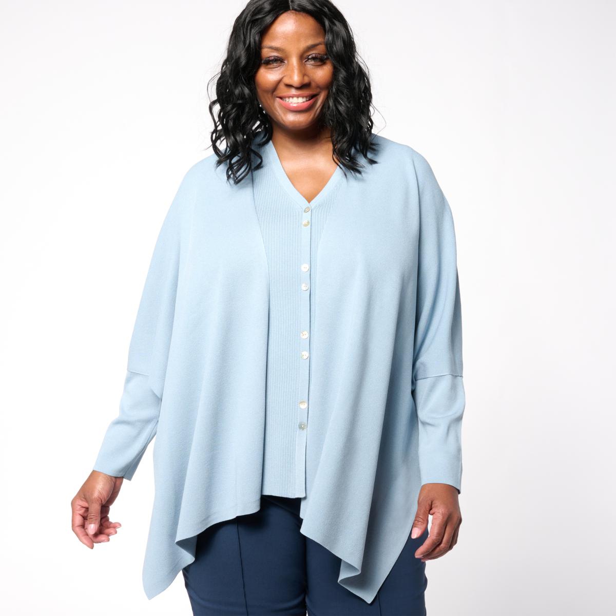 Wynne Layers Bracelet Sleeve Sweater Knit Cardigan | HSN