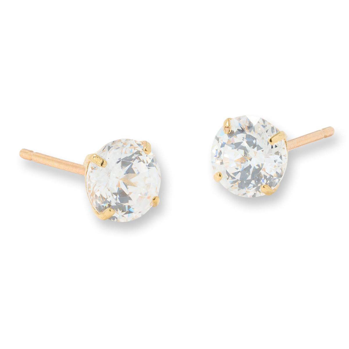 Radiance by Absolute™ 10K Gold 1ctw 100-Facet Round Stud Earrings | HSN