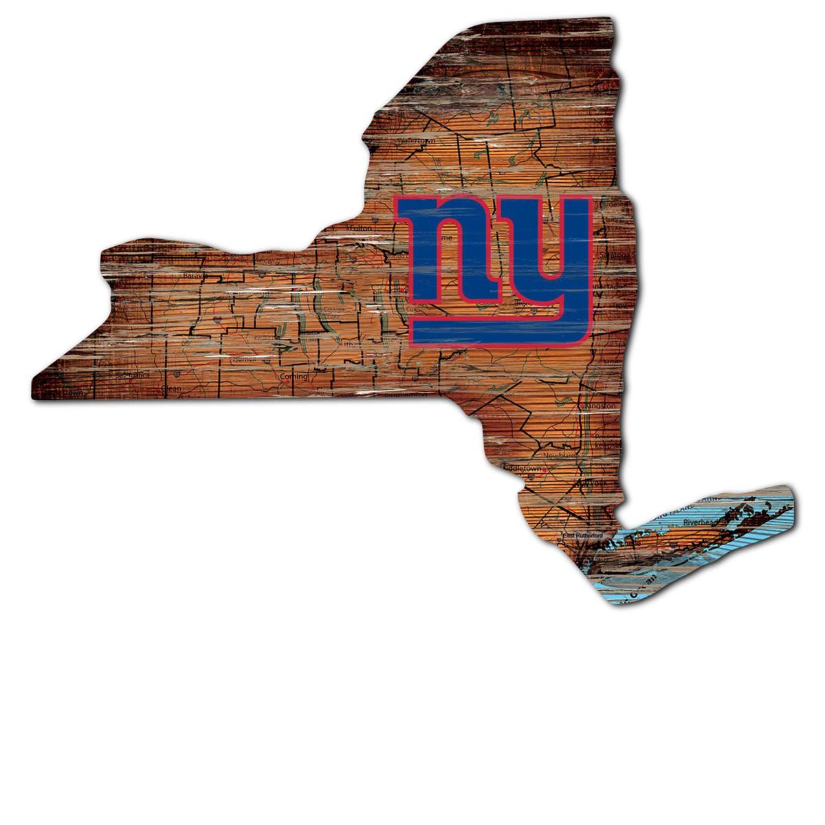 Officially Licensed NFL New York Giants Distressed State w/ Logo | HSN