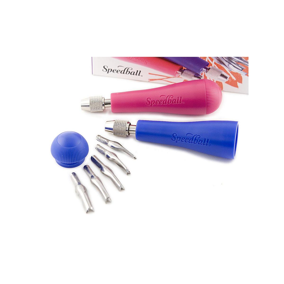 Speedball Linoleum Cutter with Handle Assortments no. 2 | HSN