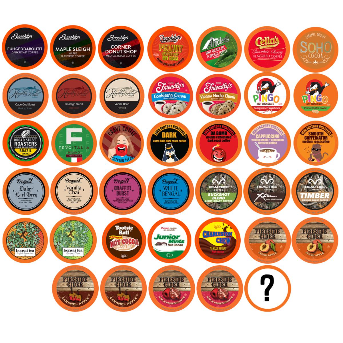 Two Rivers Coffee, Tea, Cocoa, Cider, Cappuccino Variety Sampler Pack ...