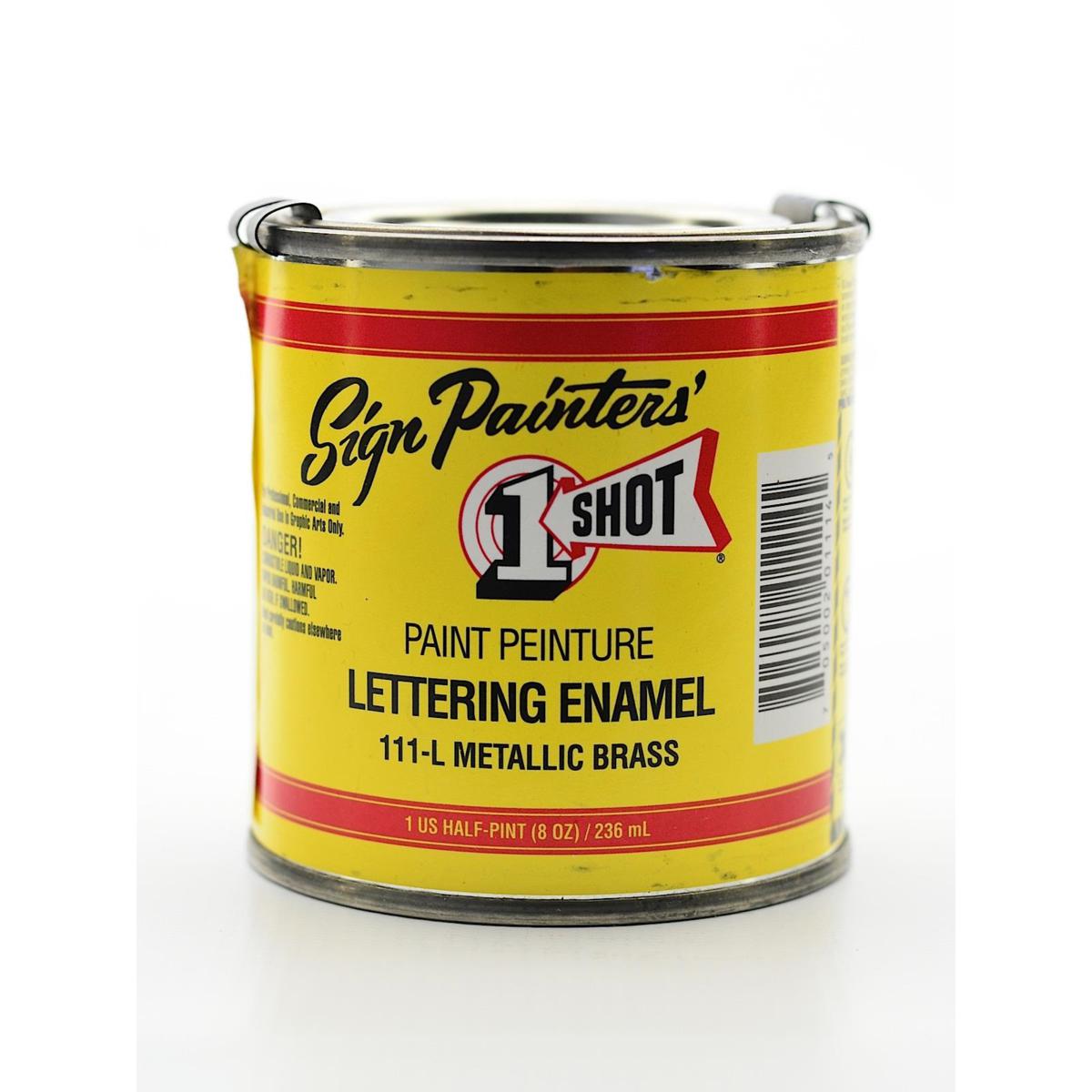 1-Shot Lettering Enamel Half Pint - Metallic Brass 111L - 9913785 | HSN