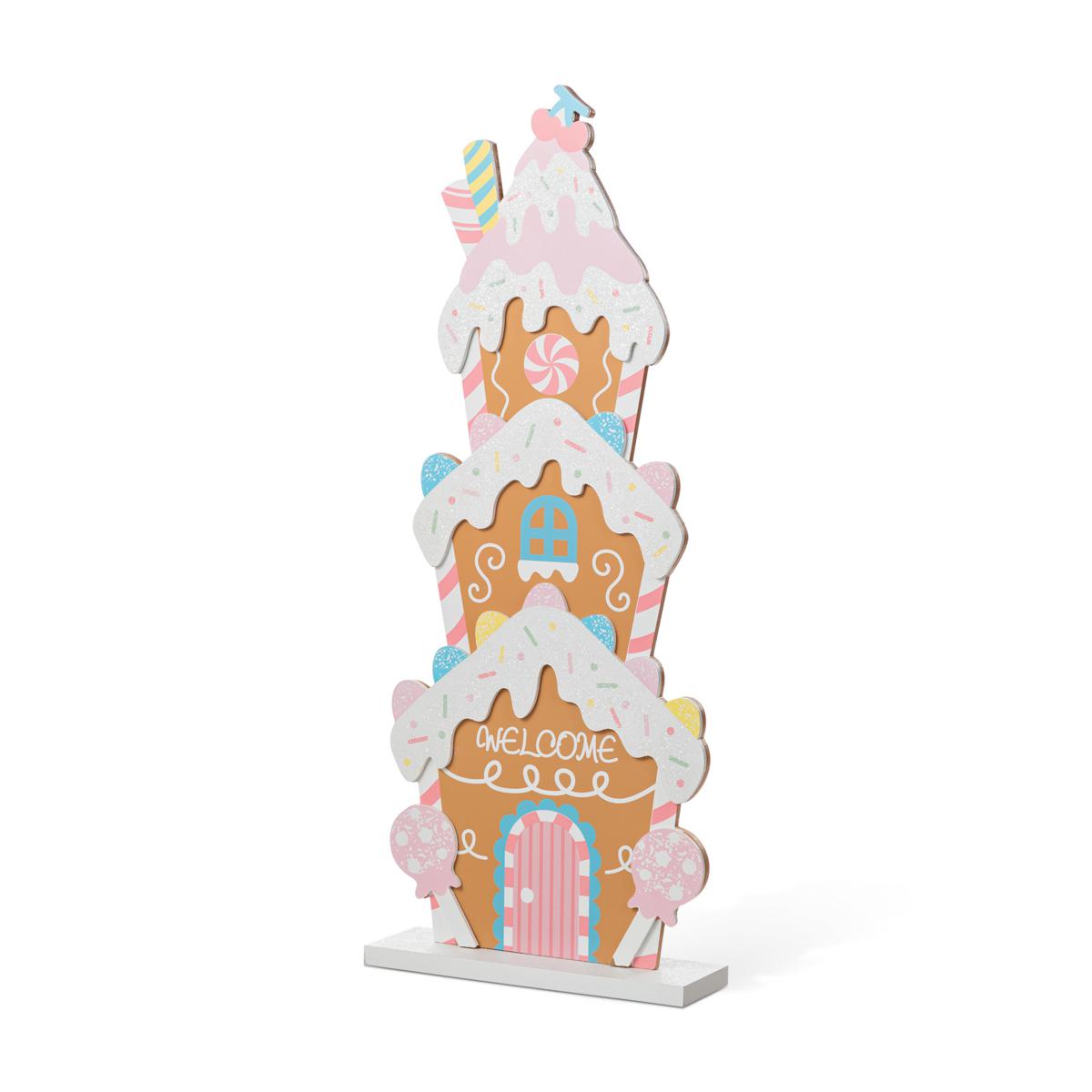 35.25"H Wooden Gingerbread House Porch Decor | HSN