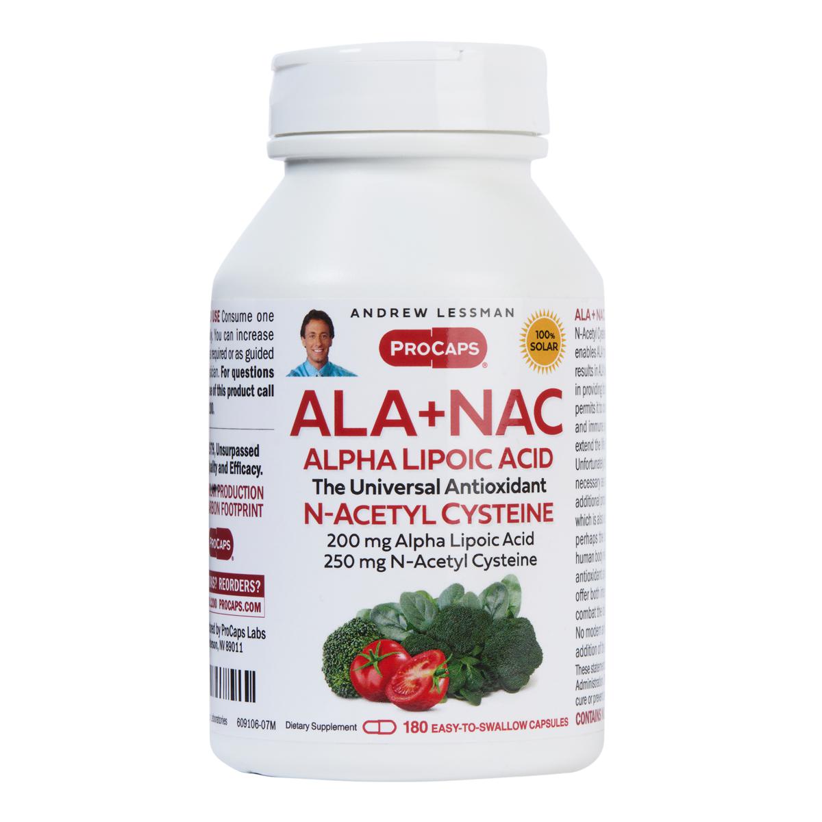 Alpha Lipoic Acid with N-Acetyl Cysteine - 180 Capsules - 20924999 | HSN