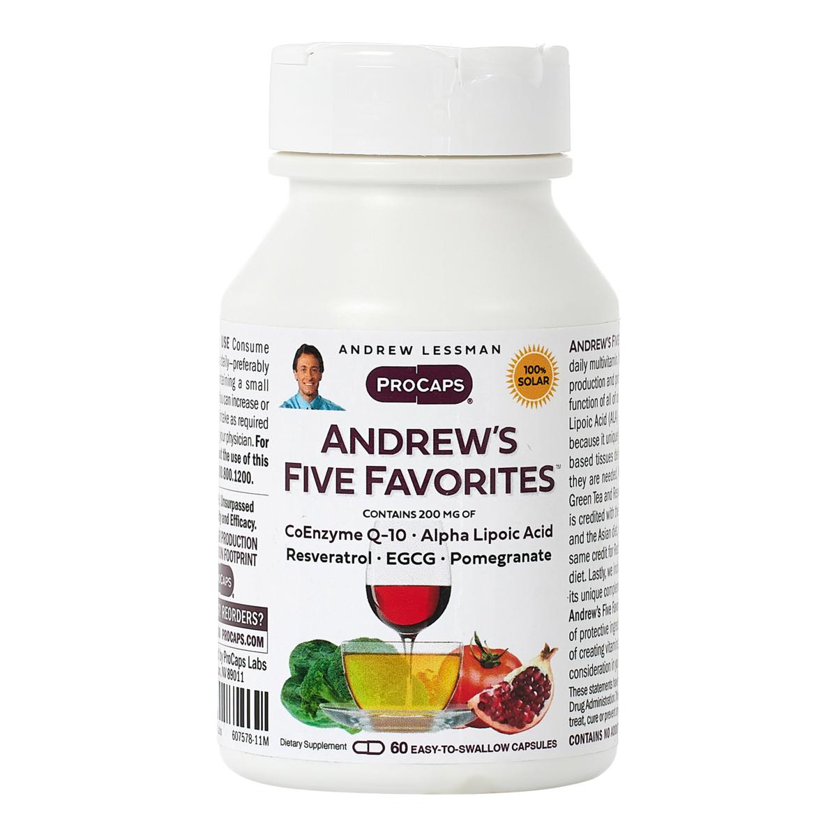 Andrew's 5 Favorites - 60 Capsules - 8314898 | HSN