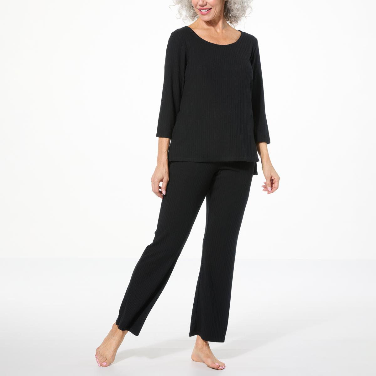 "As Is" Comfort Code Brushed Ribbed Knit Tunic and Pant Set - 22654863 ...