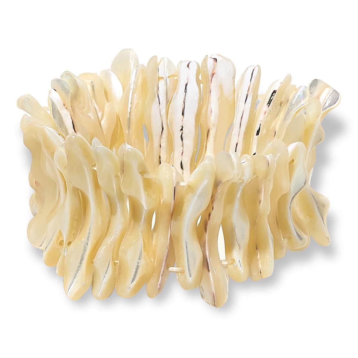 "As Is" Connie C. Carroll Jewelry Moanna Shell Freeform Strtch Brcelet ...