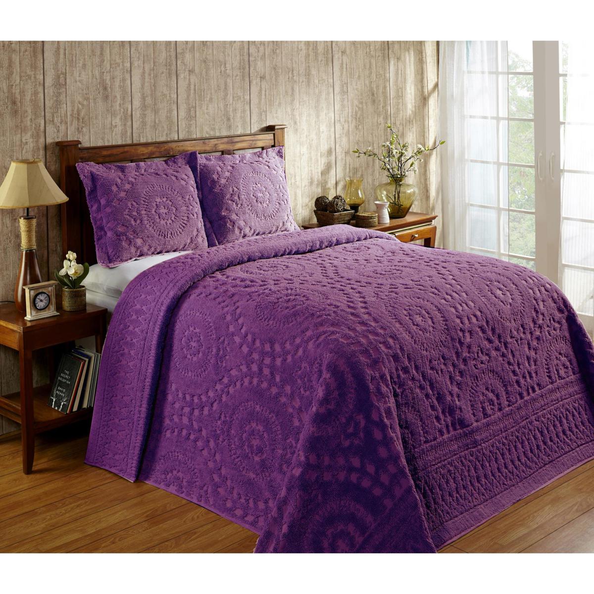 Rio Collection 100 Percent Cotton Tufted Chenille Bedspread - 10080822 ...