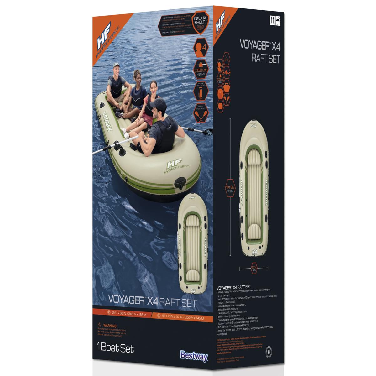 Bestway Hydro-Force Treck X3 Inflatable Raft Set | HSN