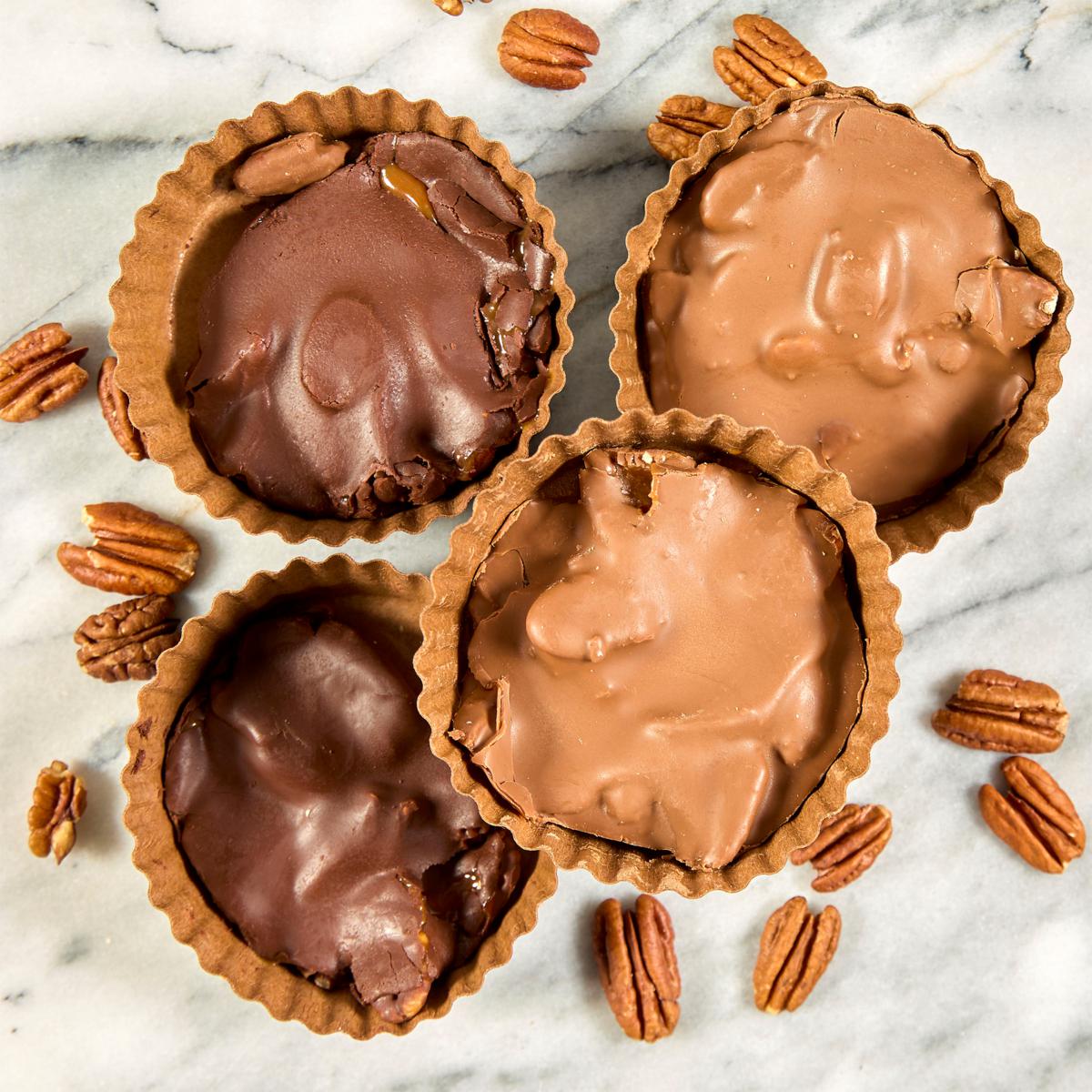 Bitoy's Sweet Treats 4-pack Dark & Milk Chocolate Pecan Turtles ...