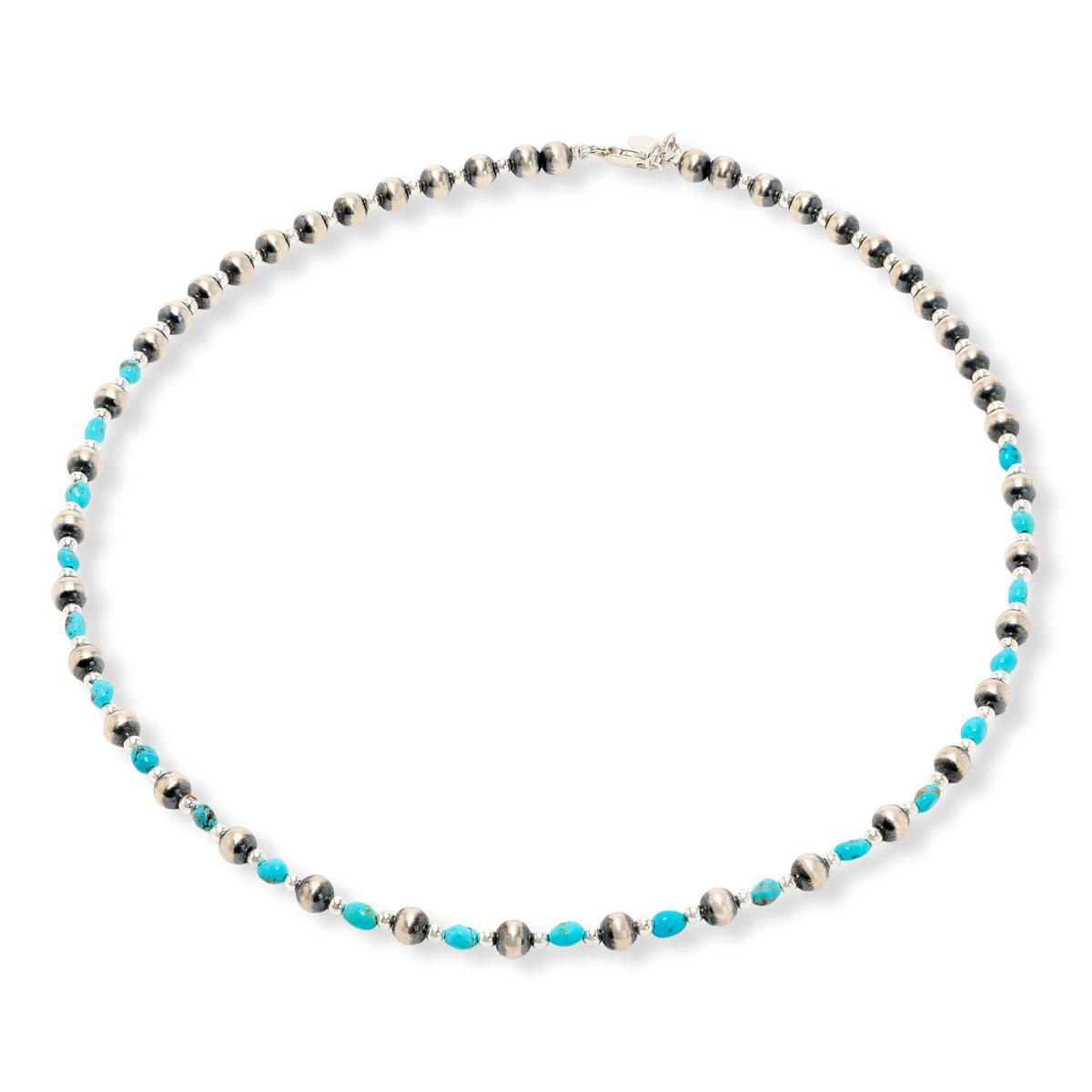 Chaco Canyon Sleeping Beauty Turquoise Bead Navajo "Pearl" Necklace | HSN