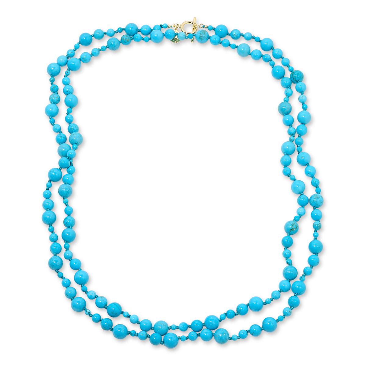 Connie Craig Carroll Jewelry Landon 60" Gemstone Beaded Necklace ...