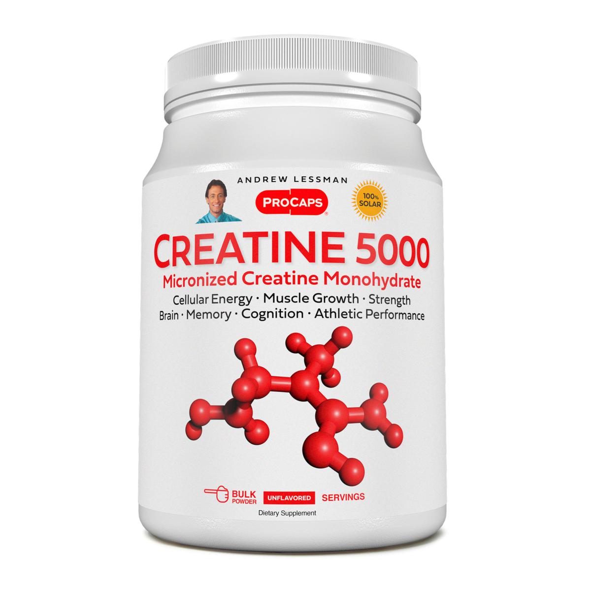 Andrew Lessman Creatine 5000 Micronized Creatine Monohydrate - 120 ...