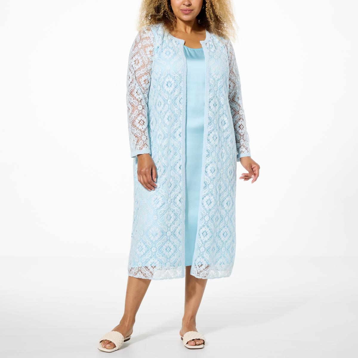 Curations x Debbie Denmon Duster Dress Set - 22252258 | HSN