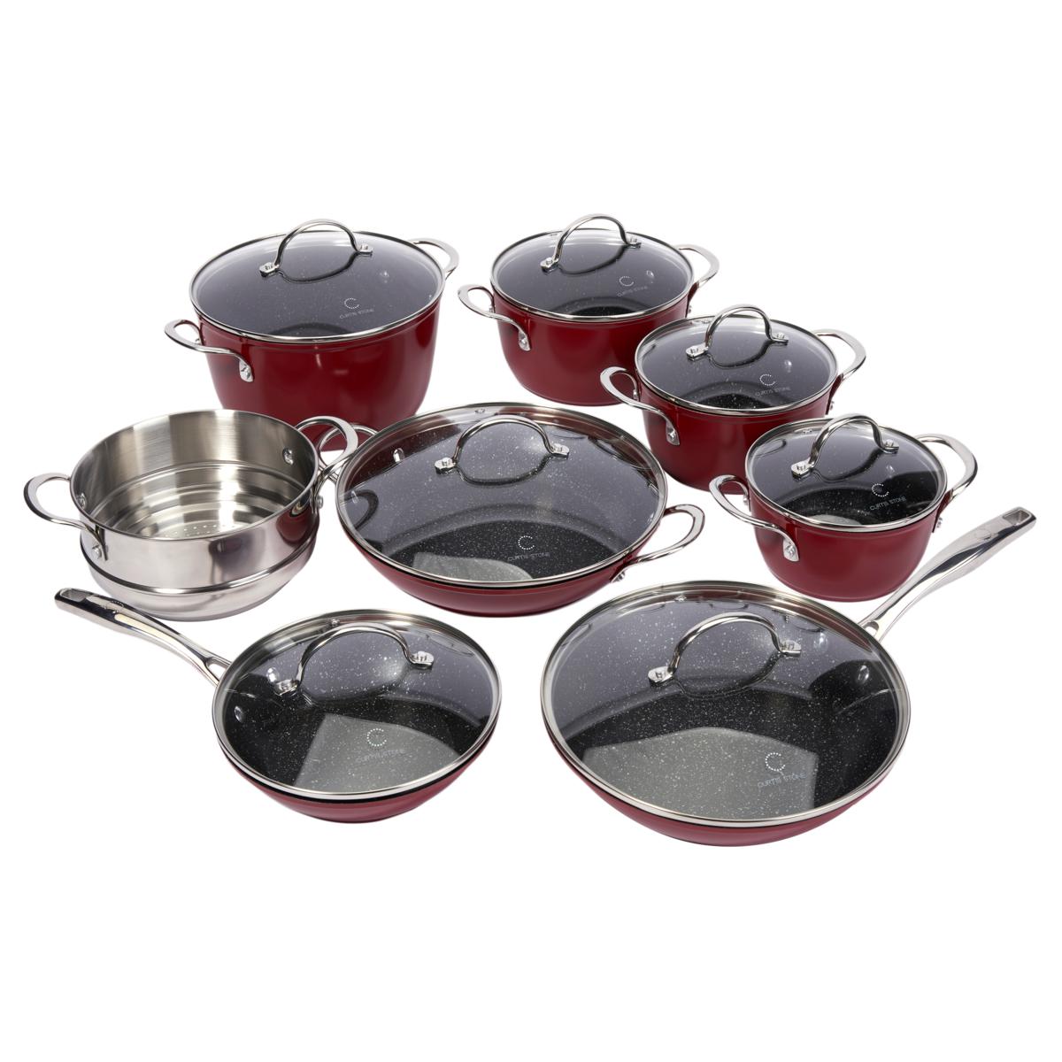 Curtis Stone 15-piece Nesting Cookware Set | HSN
