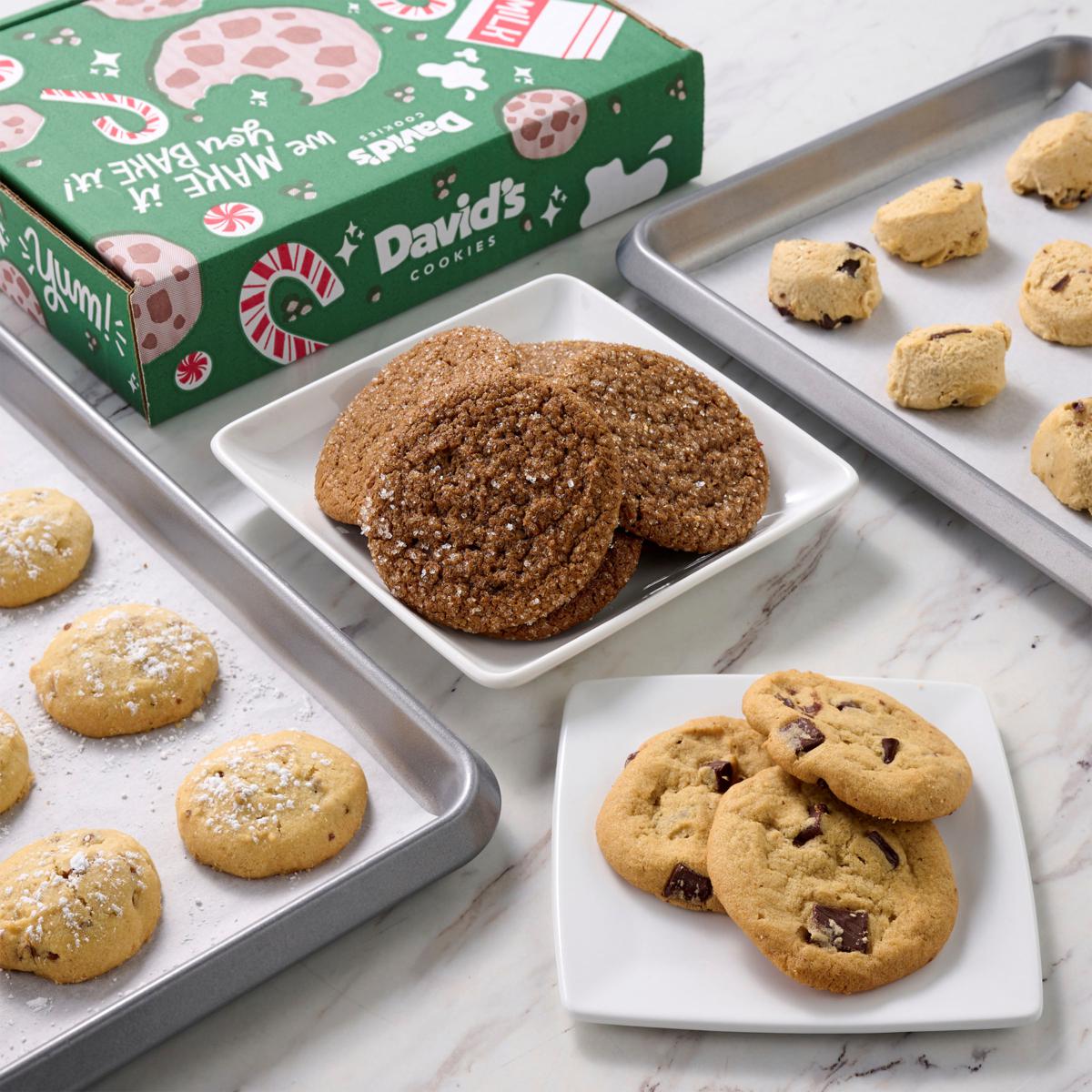 David's Cookies 118-piece Ginger Molasses Dough Combo | HSN