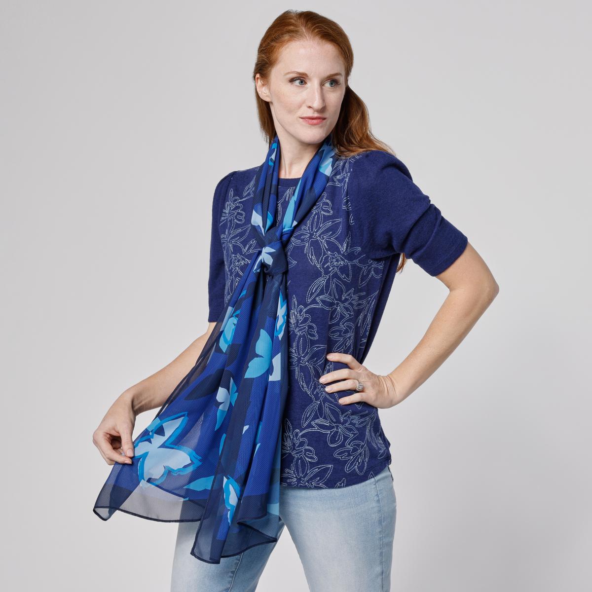 DG2 by Diane Gilman Animal Print Scarf | HSN
