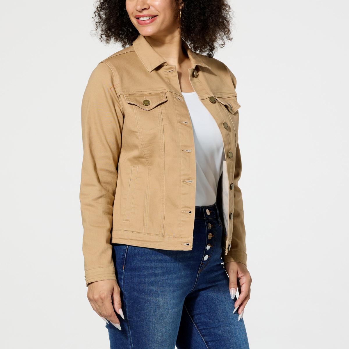 DG2 by Diane Gilman Virtual Stretch Denim Jacket - 22449964 | HSN
