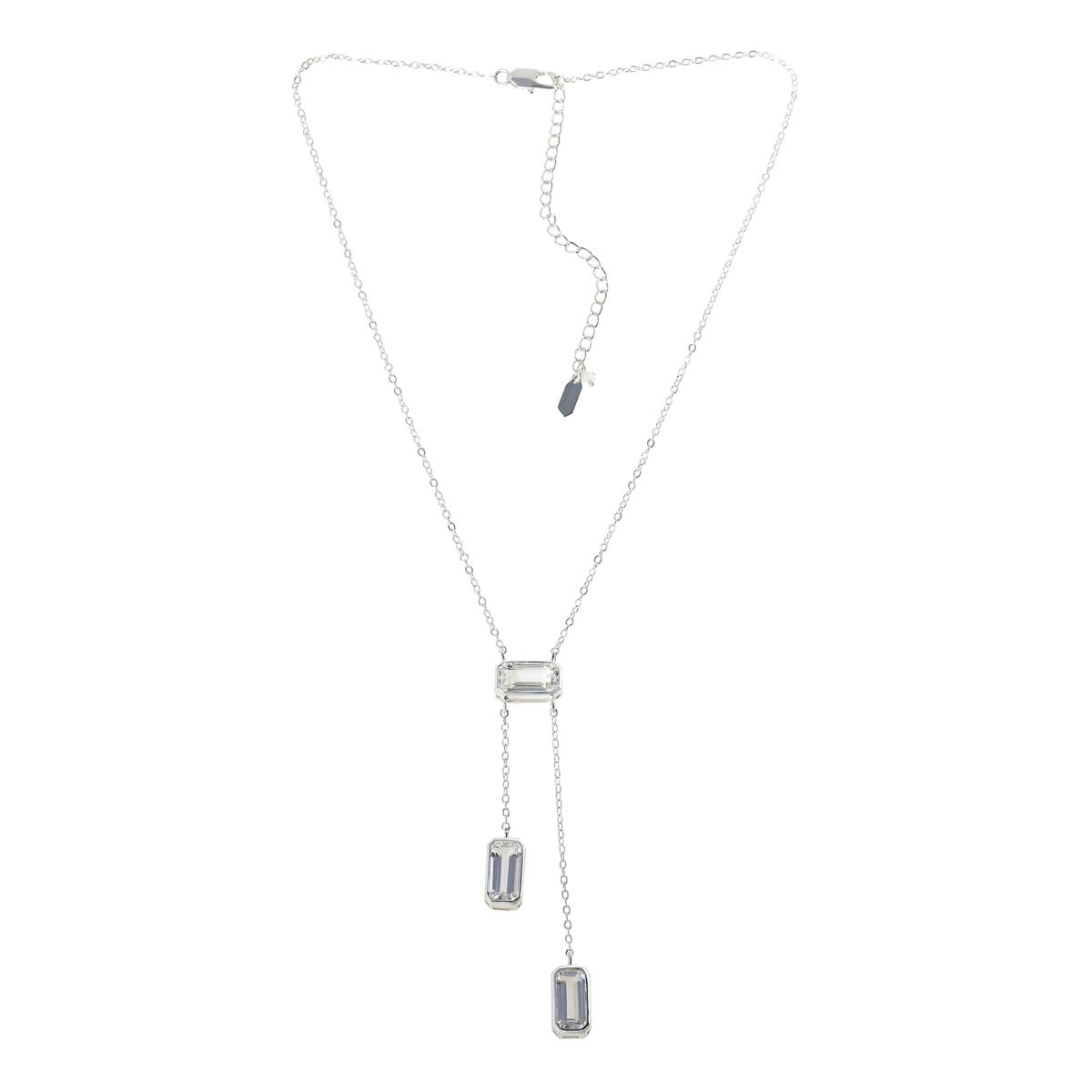 Herkimer Mines "Diamond" Quartz Double Drop Chain Necklace - 21595356 | HSN