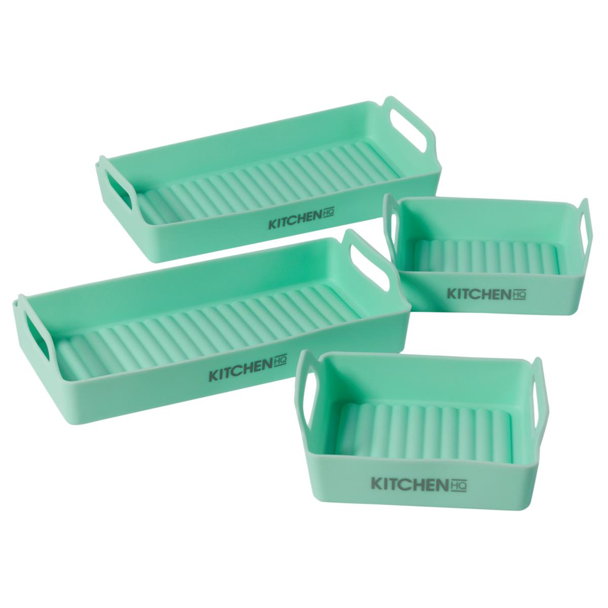 Kitchen HQ 4-piece Silicone Sheet Pan Divider Inserts with Handles ...