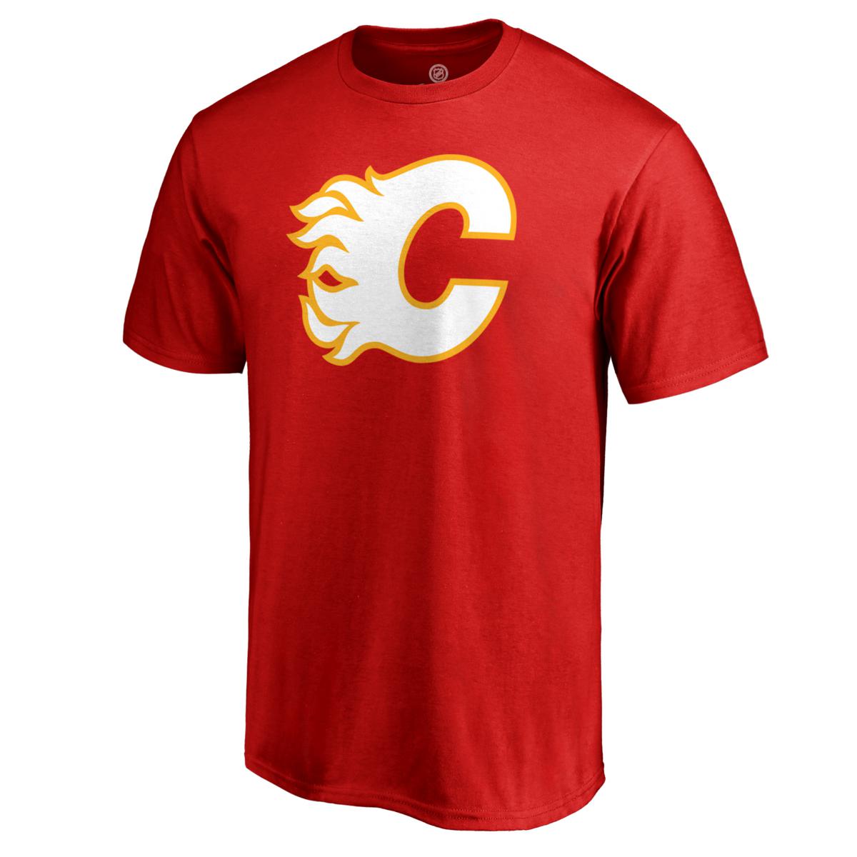 Men's Fanatics Branded Red Calgary Flames Team Alternate T-Shirt ...