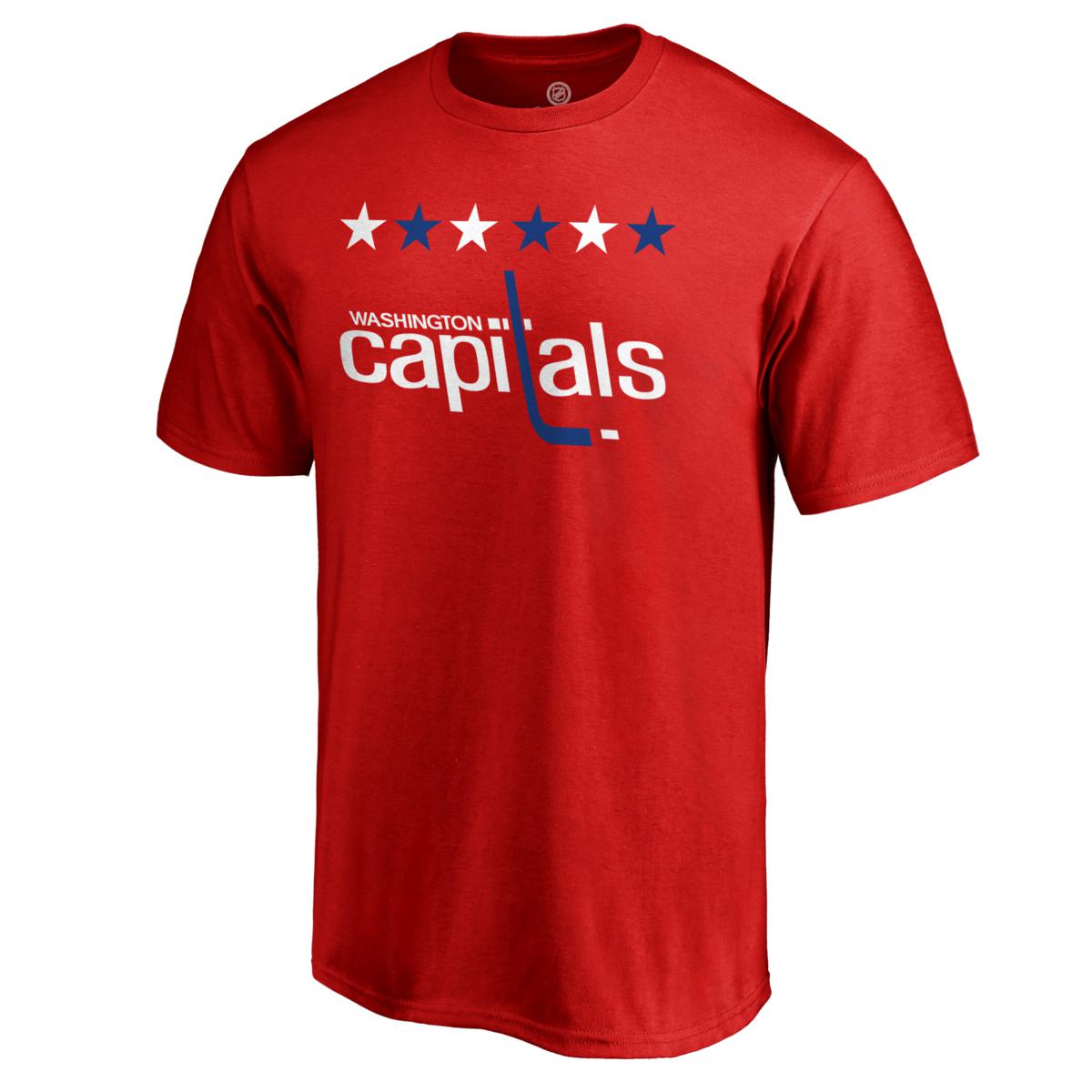 Men's Fanatics Branded Red Washington Capitals Team Alternate T-Shirt ...