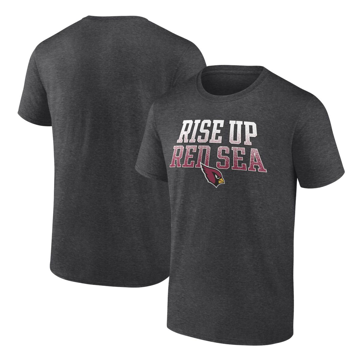 Men's Fanatics Heathered Charcoal Arizona Cardinals Big & Tall Rise Up ...