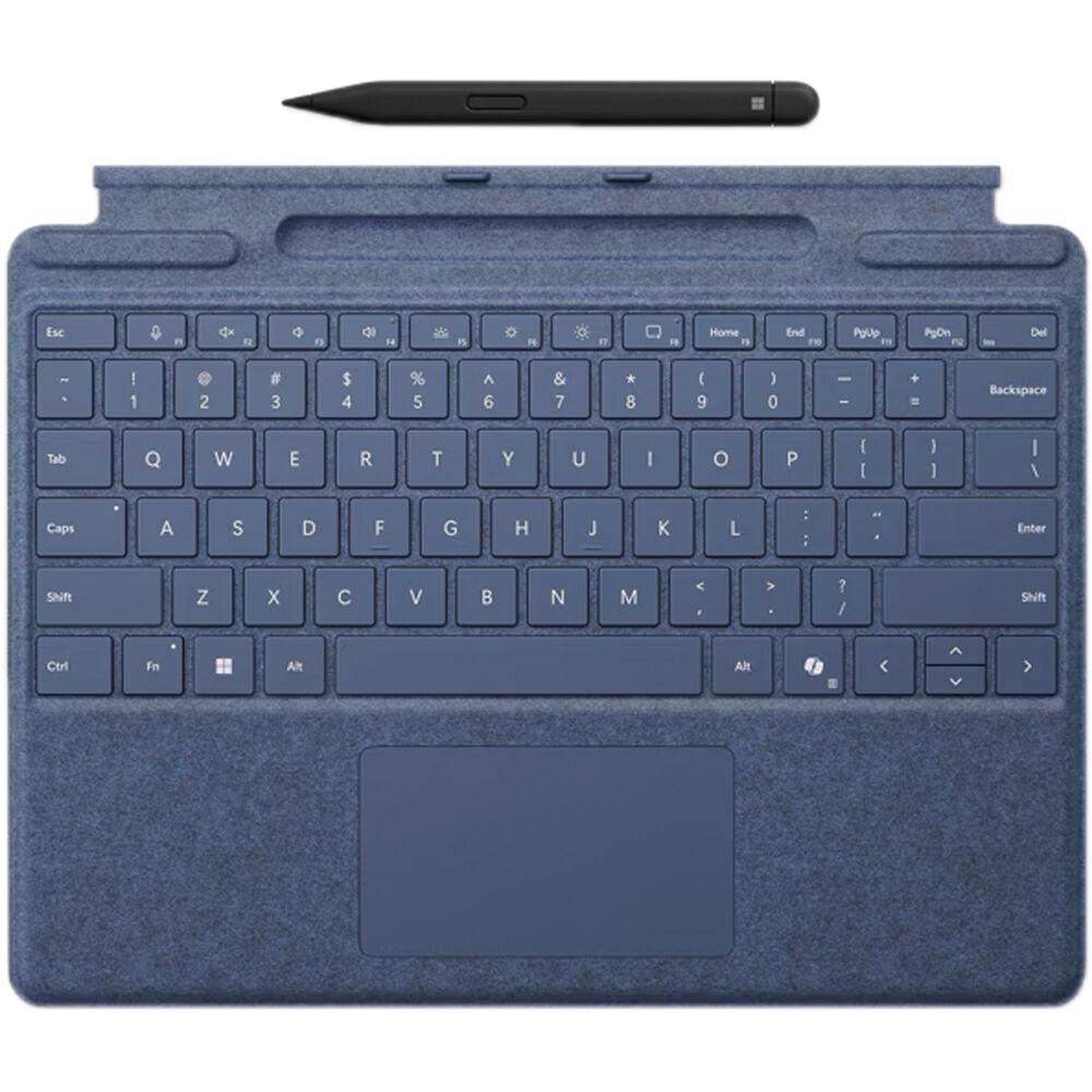 Microsoft Surface Pro Keyboard Cover with Slim Pen 2 - Sapphire | HSN