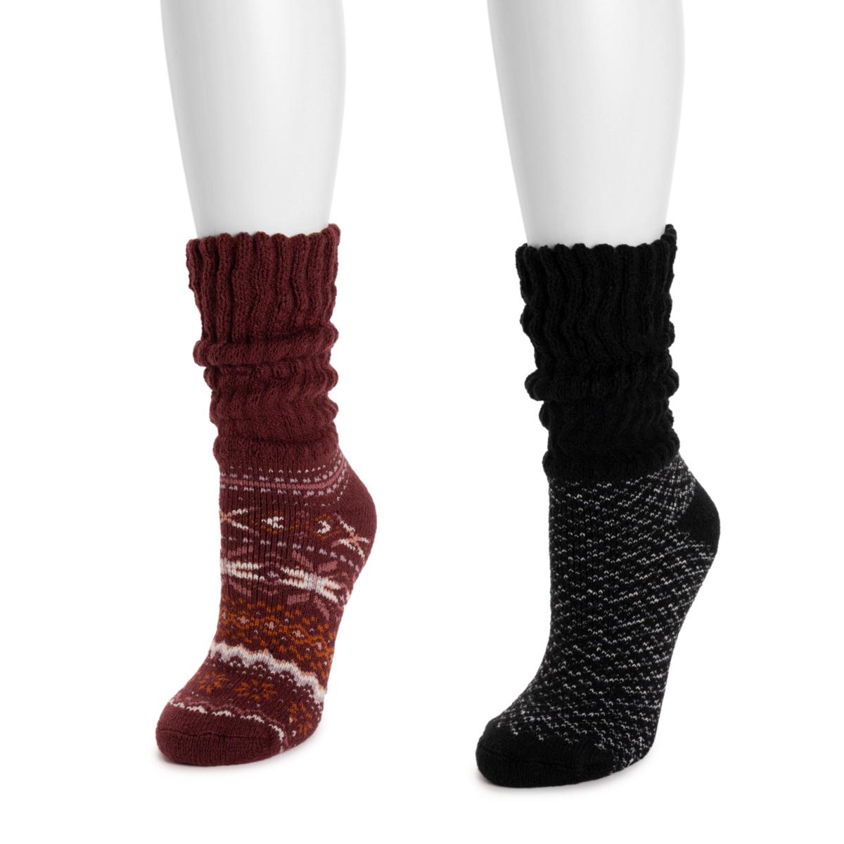 Muk Luks Women's 2-pk. Slouch Heat Retainer Sock - 23518948 | HSN