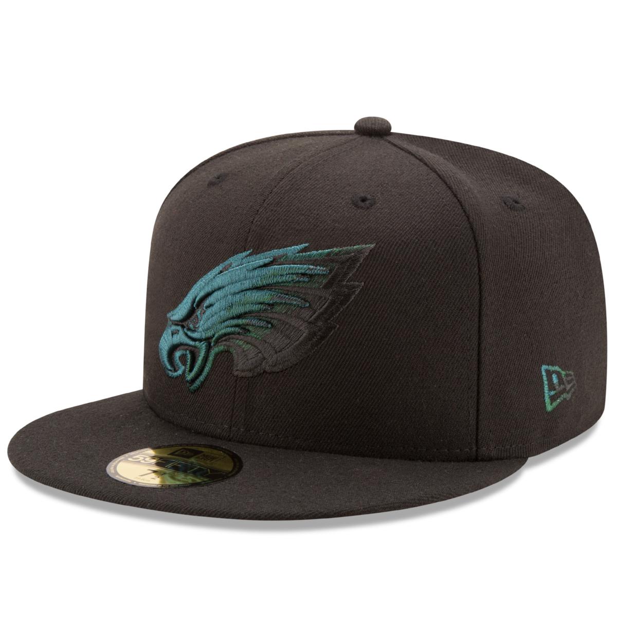 Officially Licensed Men's New Era Eagles Color Dim Fitted Hat ...