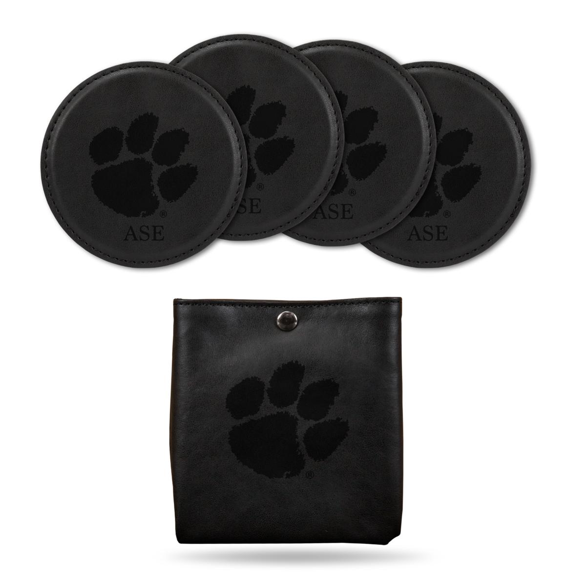 Officially Licensed NCAA Clemson Tigers Black Personalized Coaster Set ...
