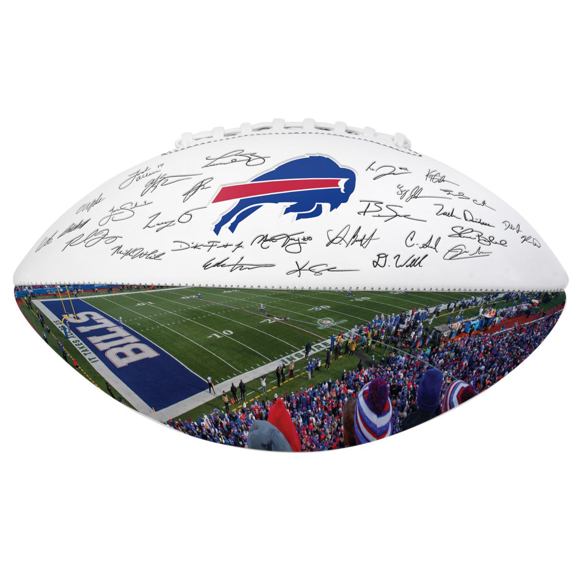 Officially Licensed NFL 2025 Autograph Football by Logo Brands - Bills ...