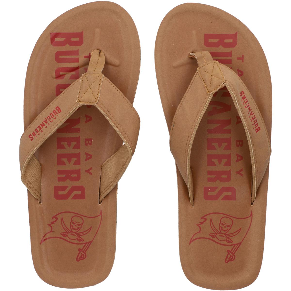 Officially Licensed NFL Men's FOCO Color Pop Flip-Flop - Buccaneers ...