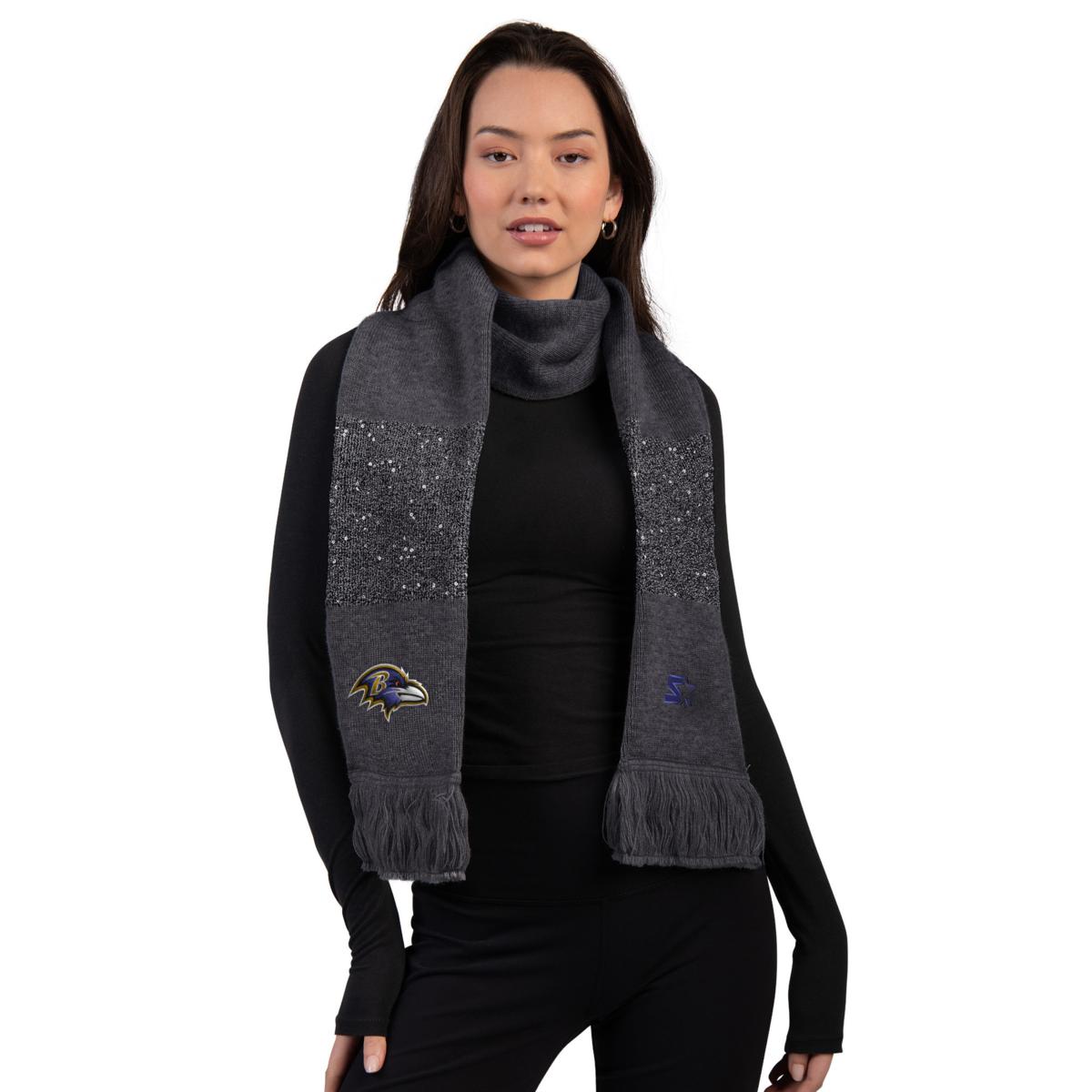 Officially Licensed Starter NFL Rising Star Knit Scarf by Glll - Ravens ...