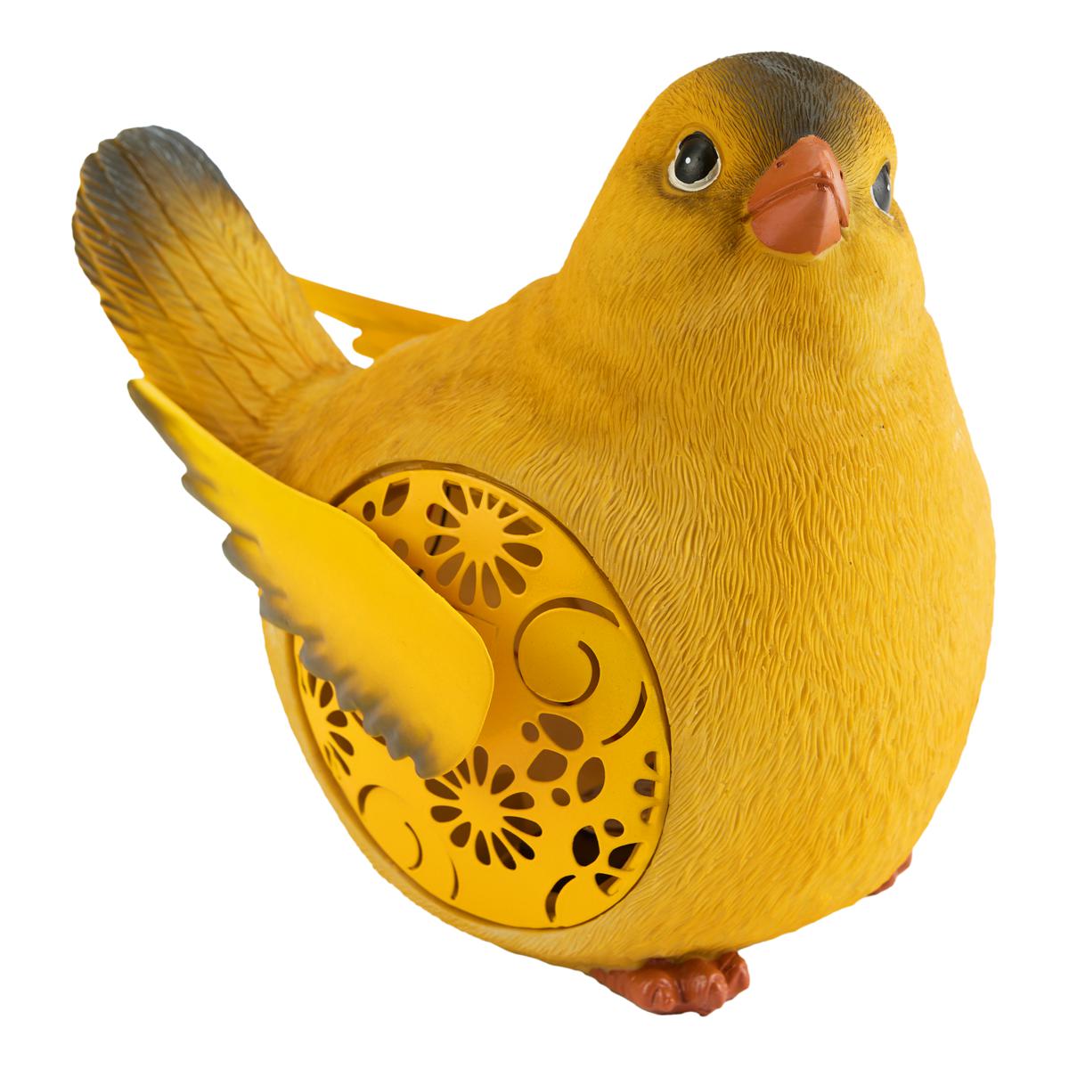 Plow & Hearth Solar Resin Bird Garden Decor - 23520362 | HSN