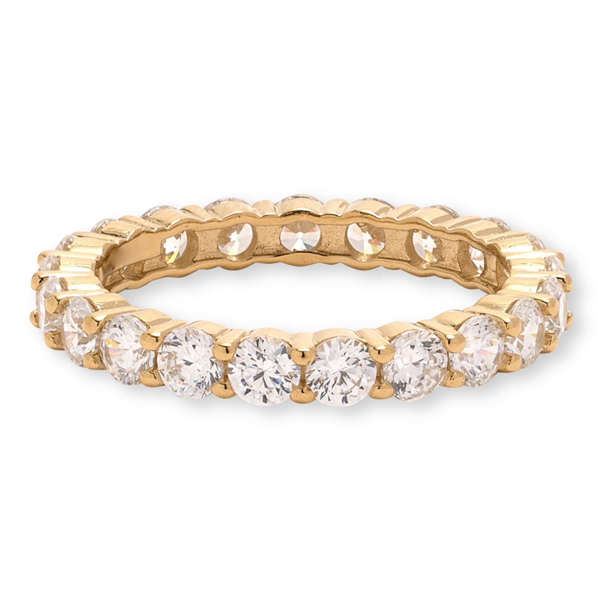 Radiance by Absolute™ Simulated Diamond 3mm Round Eternity Ring | HSN