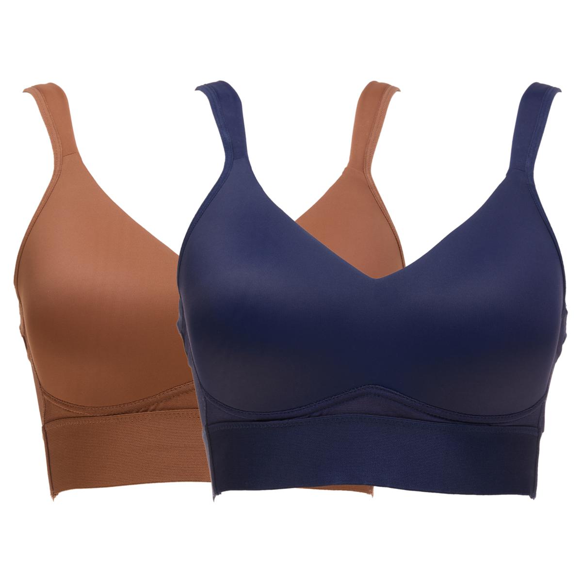 Rhonda Shear 2-pack Molded Cup Bra with Wrap Back - 23326552 | HSN