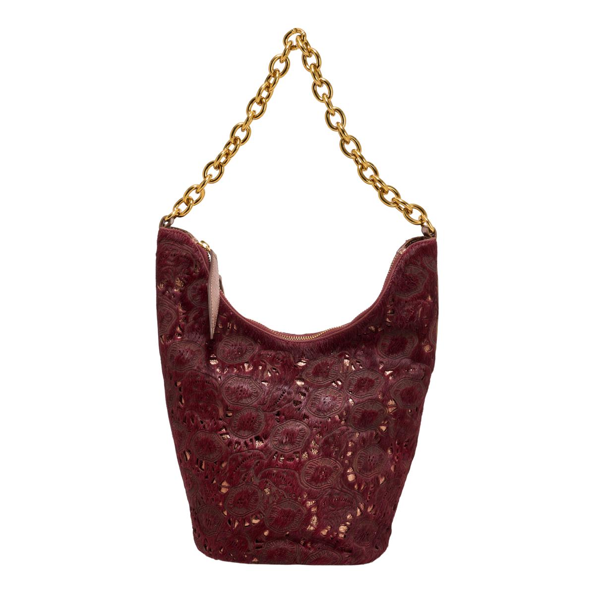 Sharif Legacy Laser-cut Haircalf Leather Hobo Bag | HSN