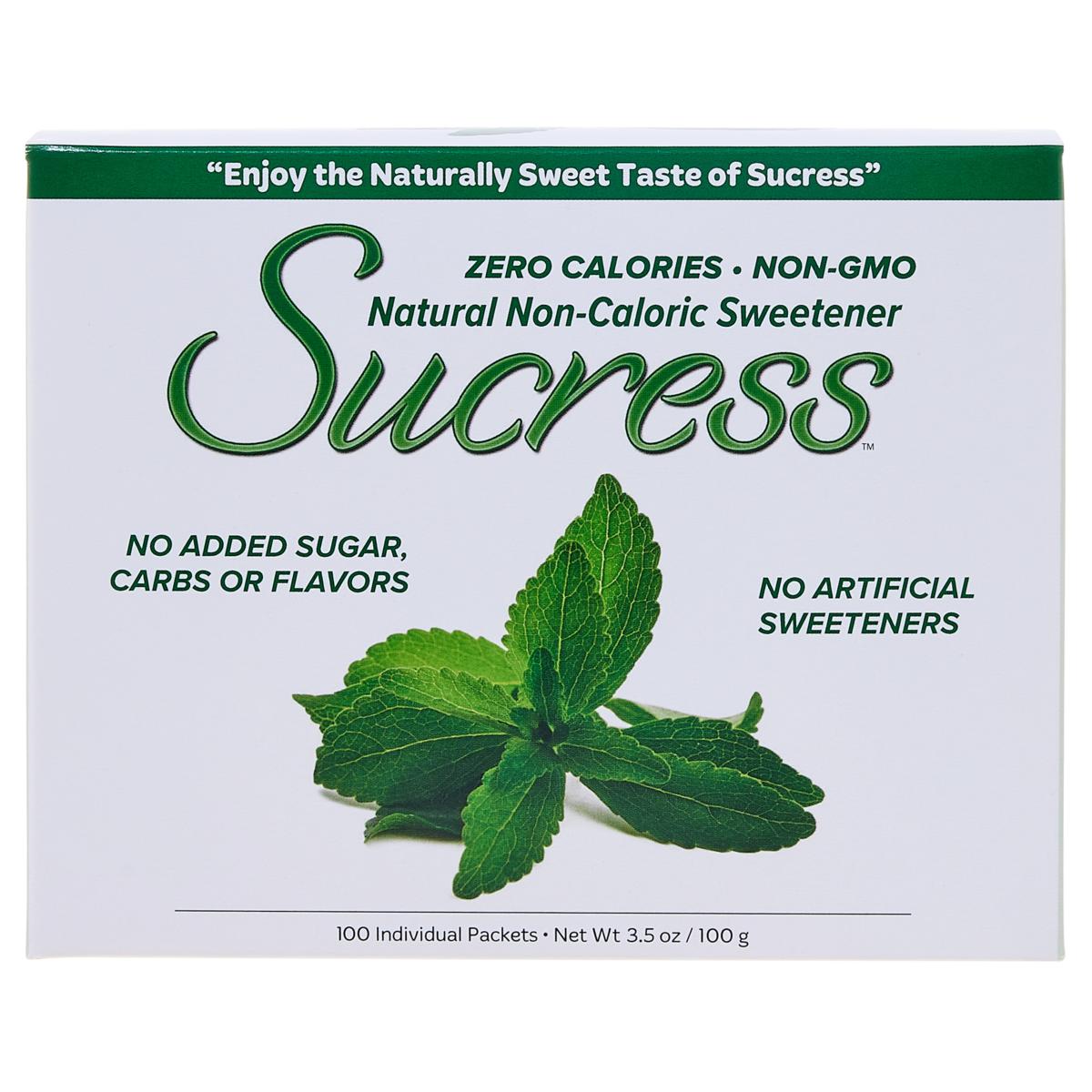 Sucress Natural Sweetener - 100 Packets - 22350061 | HSN