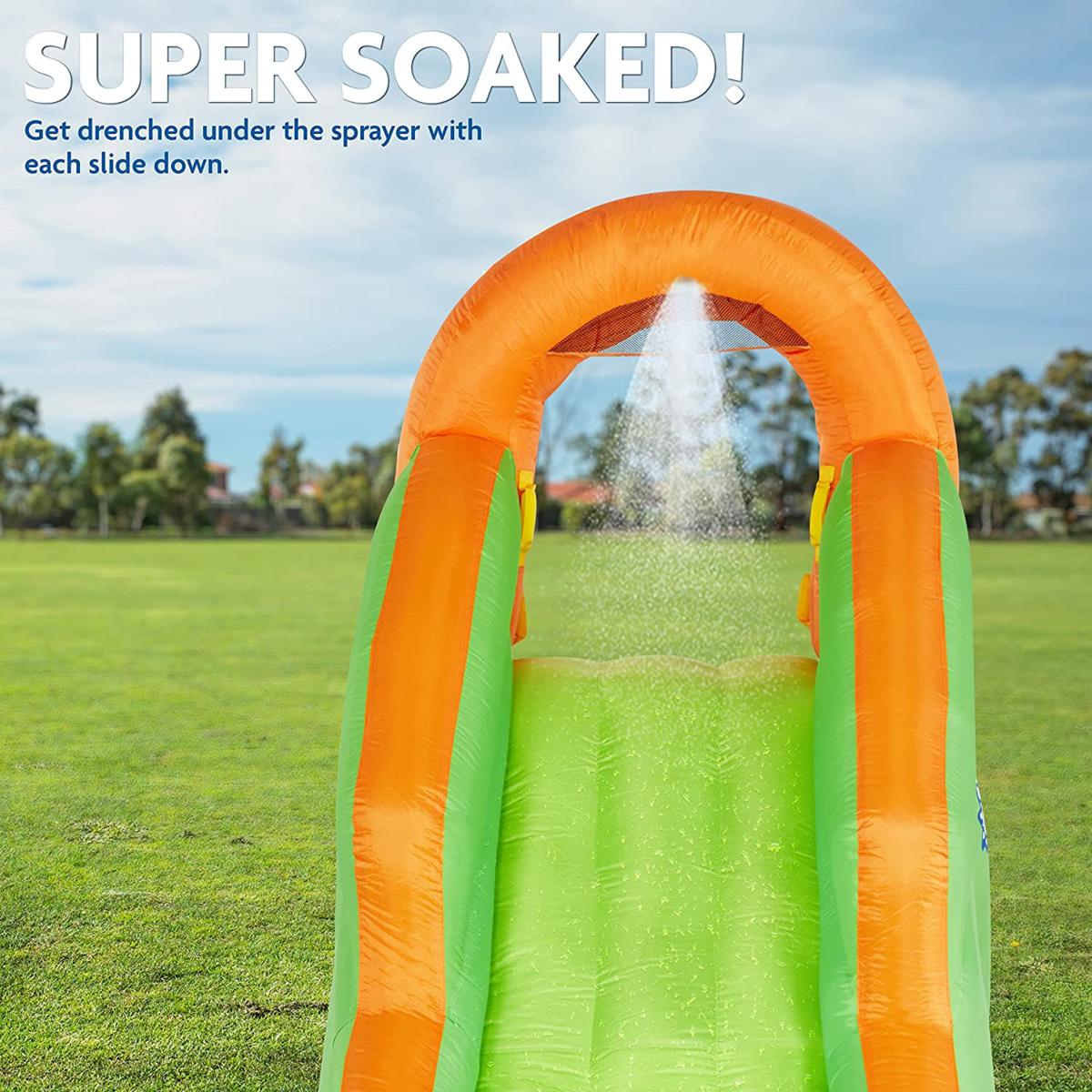 Playground Sets For Backyards SUNNY & FUN Inflatable Water Slide Park ...