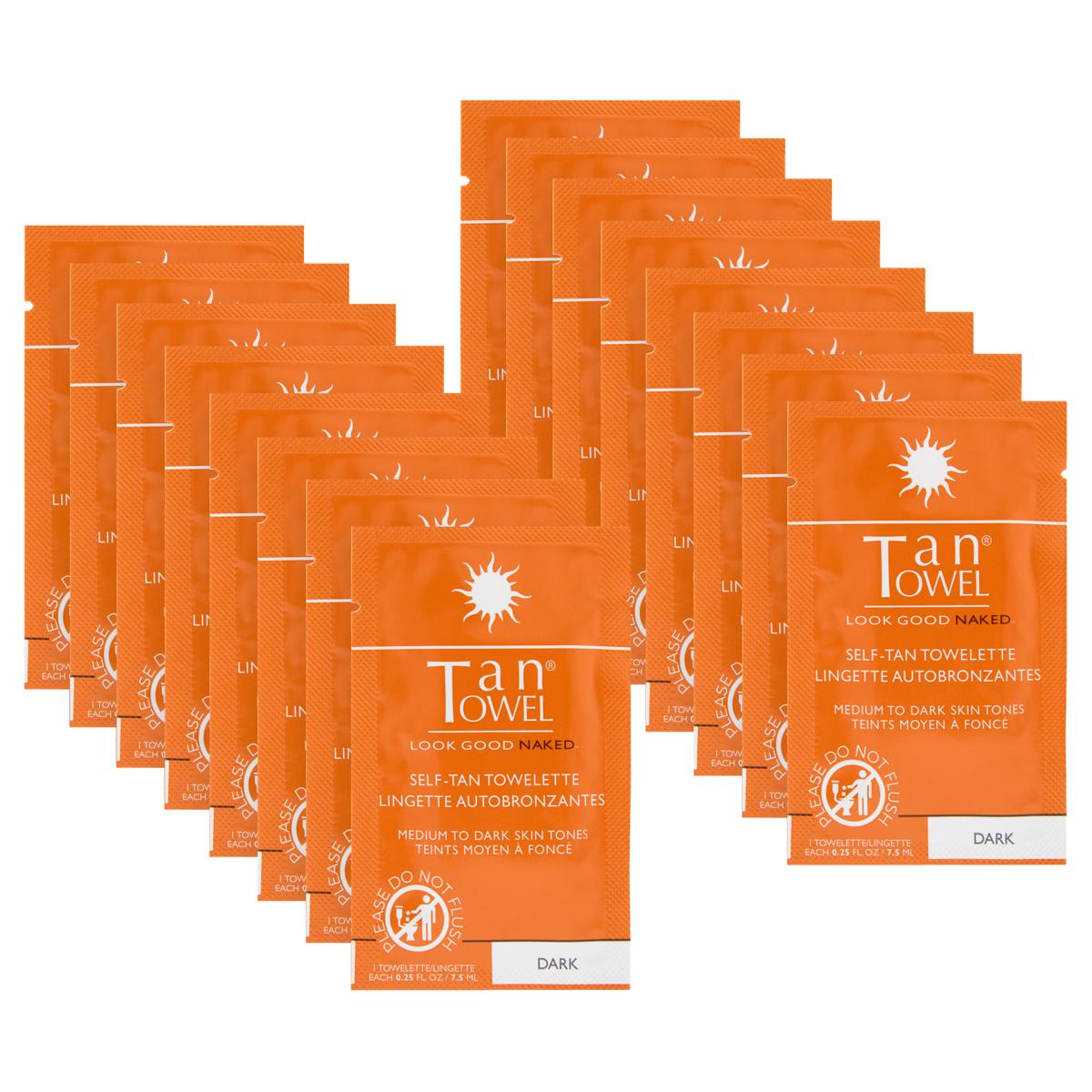 TanTowel 16-pack Half Body Tan Kit - Dark Auto-Ship® - 23573506 | HSN