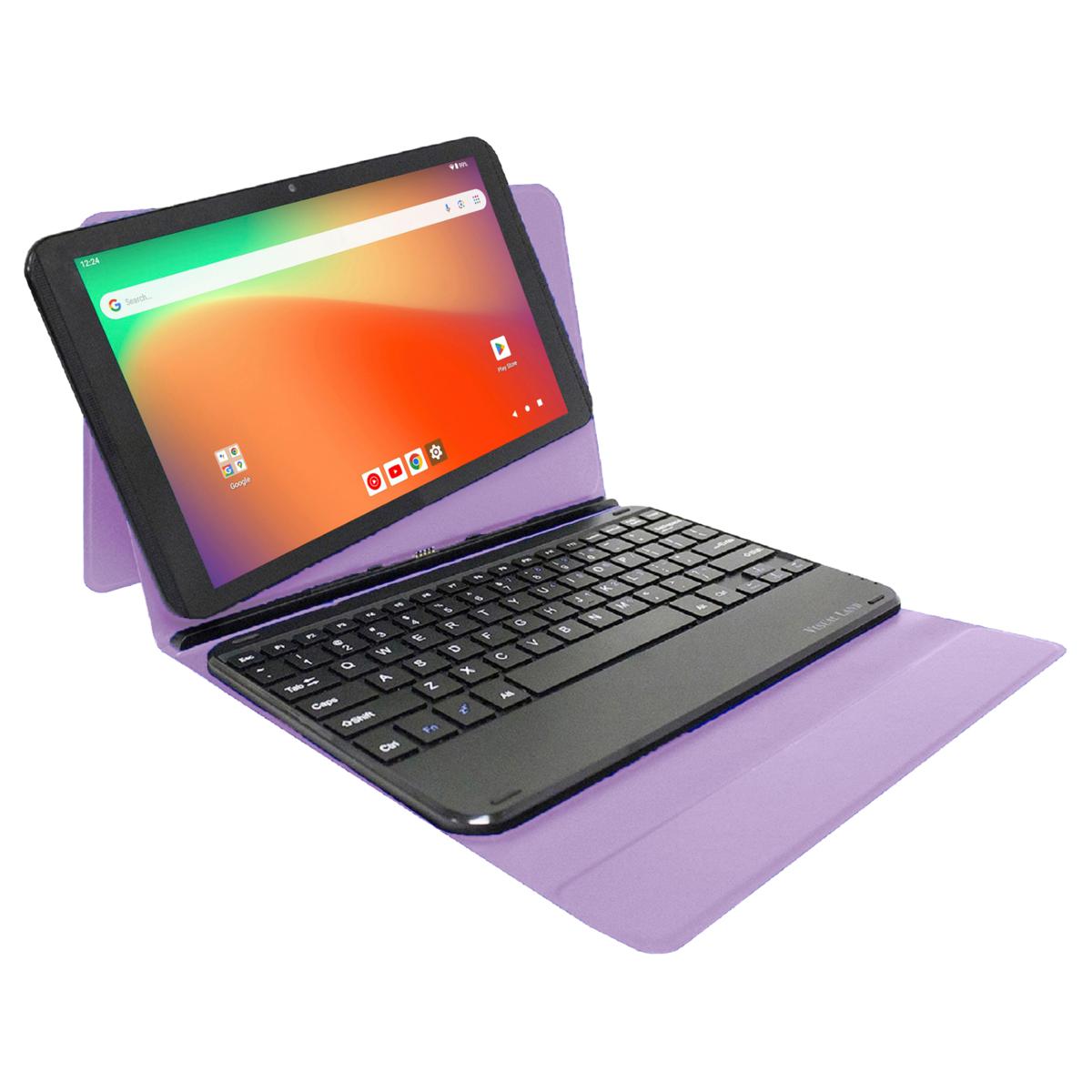 Visual Land Prestige SE 10" 128GB Tablet Bundle w/Pogo Keyboard Case ...
