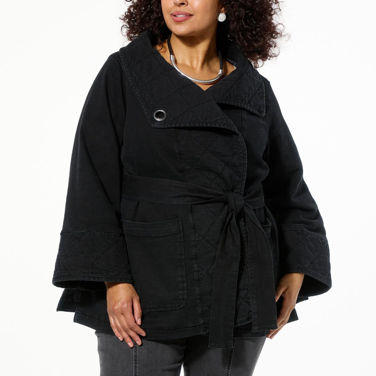 WynneDenim Quilted Denim Jacket - 21647229 | HSN
