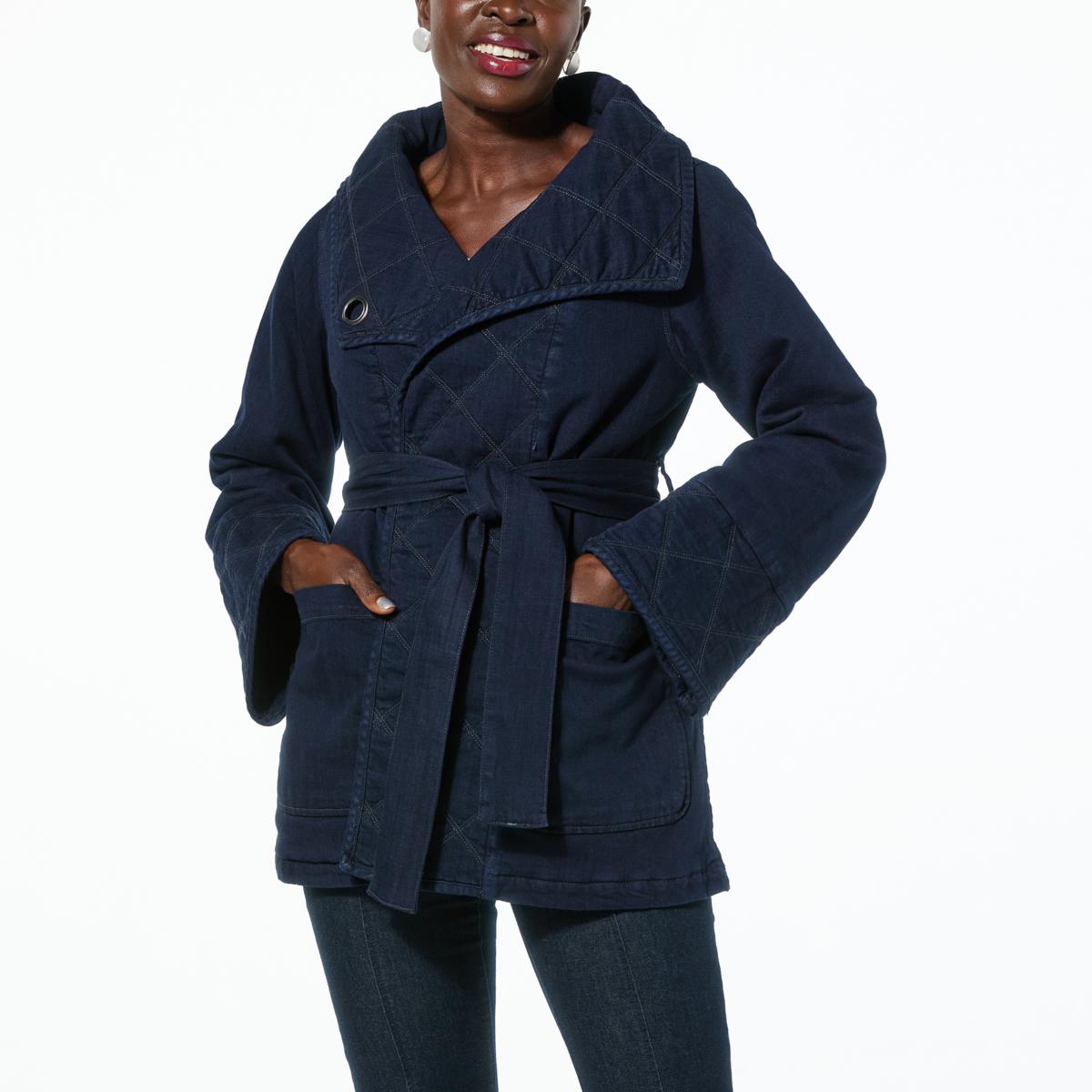 WynneDenim Quilted Denim Jacket - 21647229 | HSN
